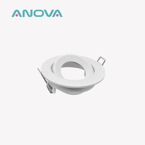 Quality Architectural Die-Cast Aluminum Recessed Spotlight Frame With 20° Tilt And Bi for sale