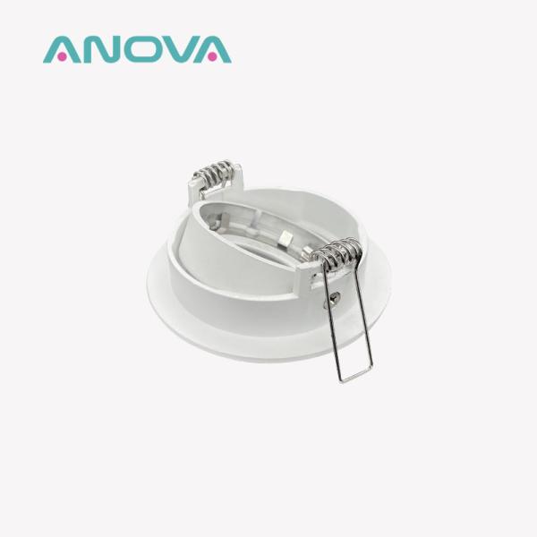 Quality Architectural Die-Cast Aluminum Recessed Spotlight Frame With 20° Tilt And Bi for sale