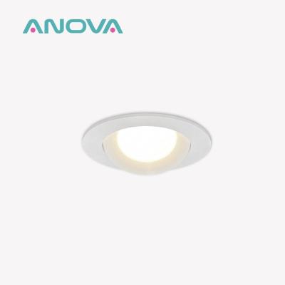 Commercial Lighting Recessed Spotlight Frame With 20° Tilt And Rotating Housing