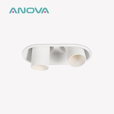 China Customizable Anti-Glare GU10 Recessed Spotlight Frame Designed For Commercial Spaces for sale