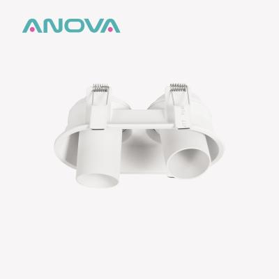 China Customizable Anti-Glare GU10 Recessed Spotlight Frame Designed For Commercial Spaces for sale