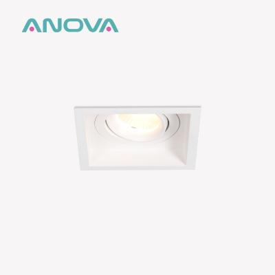 Cina Commercial Adjustable Anti-Glare GU10 Recessed Spotlight Downlight Frame in vendita