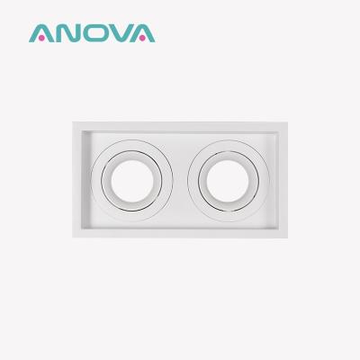 Cina Versatile Anti-Glare GU10 Recessed Spotlight Frame For Tailored Commercial Lighting Solutions in vendita