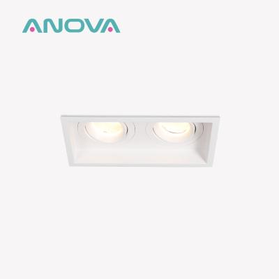 Cina Versatile Anti-Glare GU10 Recessed Spotlight Frame For Tailored Commercial Lighting Solutions in vendita