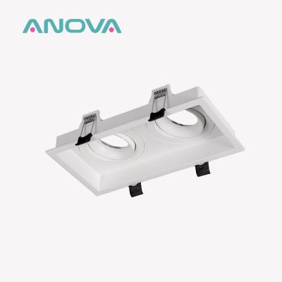 Cina Versatile Anti-Glare GU10 Recessed Spotlight Frame For Tailored Commercial Lighting Solutions in vendita