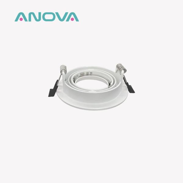 Quality Commercial Lighting Recessed Spotlight Frame With 20° Tilt And Rotating Housing for sale