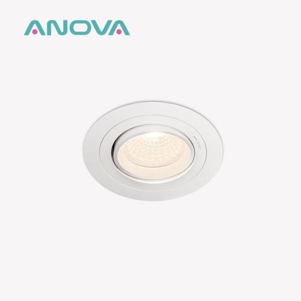 Quality Commercial Lighting Recessed Spotlight Frame With 20° Tilt And Rotating Housing for sale