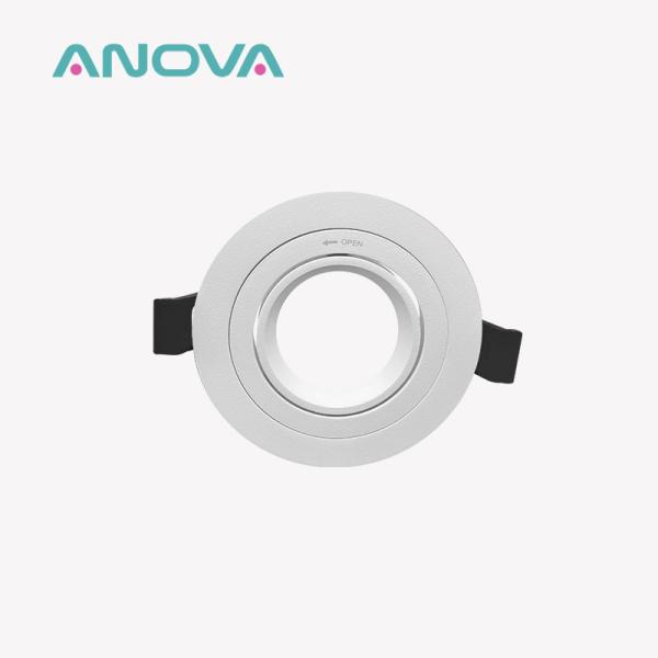 Quality Commercial Lighting Recessed Spotlight Frame With 20° Tilt And Rotating Housing for sale