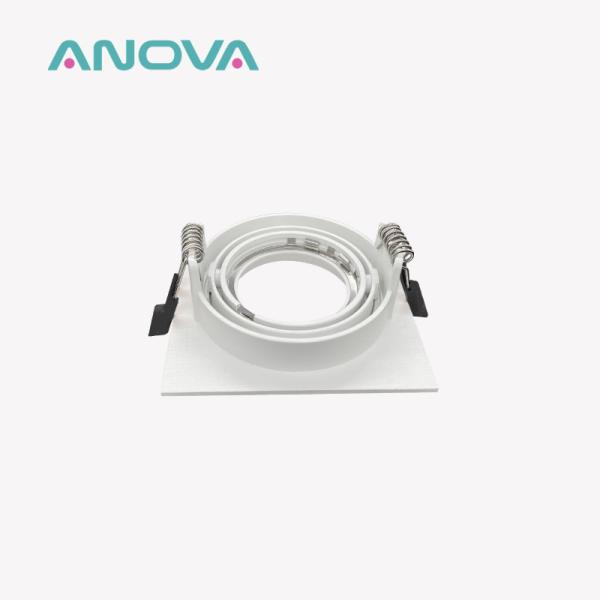 Quality Commercial Square Recessed Spotlight Frame with 20° Tilt and Rotating Housing for sale