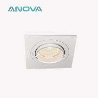 Quality Commercial Square Recessed Spotlight Frame with 20° Tilt and Rotating Housing for sale