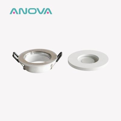 Cina Classificato IP65 60 mm Cut-out Round Aluminum Recessed MR16 GU10 Spotlight Housing in vendita