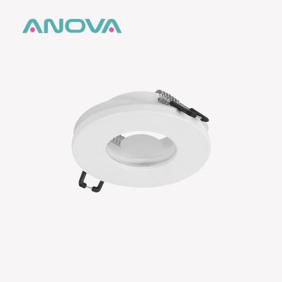 Cina Classificato IP65 60 mm Cut-out Round Aluminum Recessed MR16 GU10 Spotlight Housing in vendita