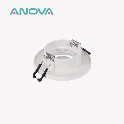 Cina Classificato IP65 60 mm Cut-out Round Aluminum Recessed MR16 GU10 Spotlight Housing in vendita