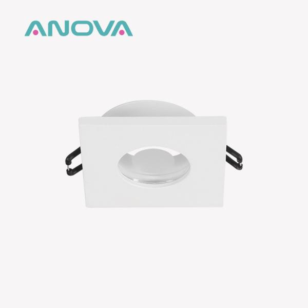 Quality Recessed Spotlight Frame Aluminum Square Design MR16 GU10 60mm Cut-out IP65 for sale