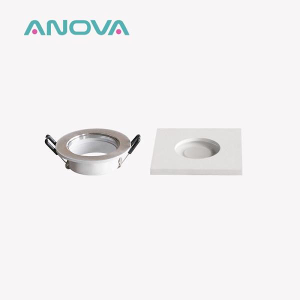 Quality Recessed Spotlight Frame Aluminum Square Design MR16 GU10 60mm Cut-out IP65 for sale