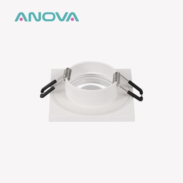 Quality Recessed Spotlight Frame Aluminum Square Design MR16 GU10 60mm Cut-out IP65 for sale
