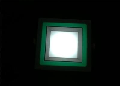 Cina Il colore due 18W + 6W ha colorato il bianco + il verde quadrati del soffitto messi Downlights del LED in vendita