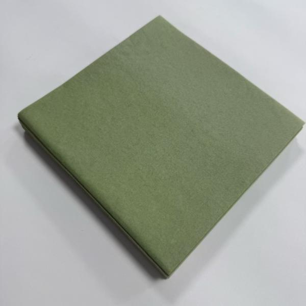 Quality 33×33 Airlaid Paper Napkins 1/4 Fold Olive Green Paper Napkins Eco Friendly for sale