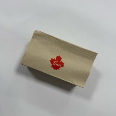 China Offset Fold Bamboo Dinner Napkins 30×30 Disposable For Restaurant for sale