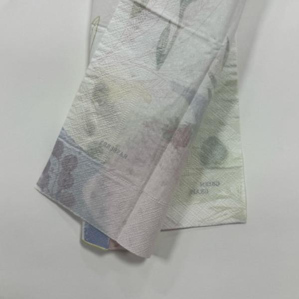 Quality Silk Screen CMYK Printed Paper Napkins 30*30cm Restaurant Disposable Napkins for sale
