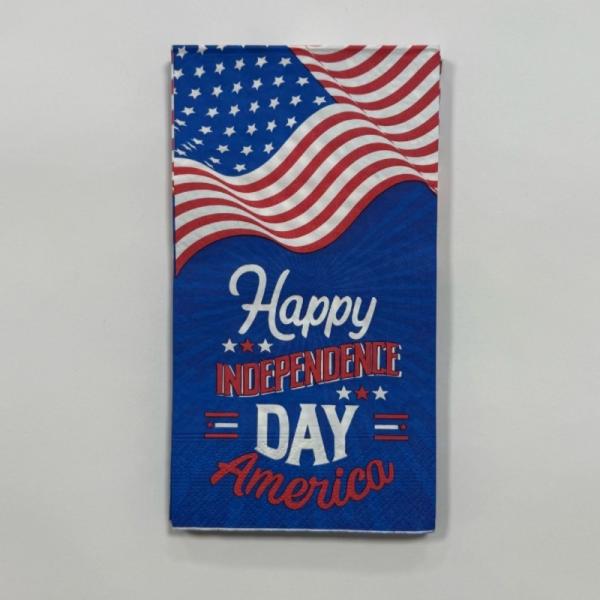 Quality 2 Ply 1/6 Fold Printed Paper Napkins 42*33cm Food Safe Restaurant Paper Napkin for sale