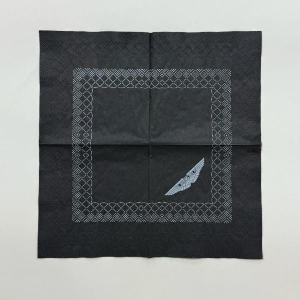 Quality Quick Absorb 3 Ply Dinner Napkins 25x25cm To 40x40cm Bulk Black for sale