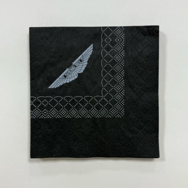 Quality Quick Absorb 3 Ply Dinner Napkins 25x25cm To 40x40cm Bulk Black for sale
