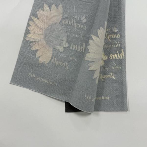 Quality High Absorbency Restaurant 3 Ply Paper Dinner Napkins 40x33cm Heat Seal for sale