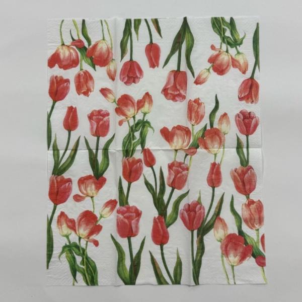 Quality Eco Friendly Dot Printed Paper Napkins 33x40cm 2 Ply Custom Paper Napkins for sale