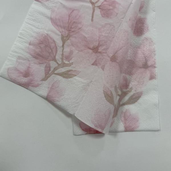 Quality 6 Color Flexo Printed Lunch Paper Napkins 33*40cm 3Ply Decorative Paper Dinner for sale