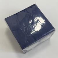 Quality Blue Cocktail Paper Napkins 25x25cm 2 Ply Soft 1/4 Fold For Beverage Parties for sale