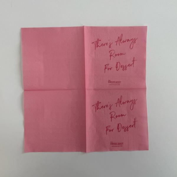 Quality Restaurant Colored Lunch Serviettes 25*25cm 2Ply Tissue Dinner Napkin for sale