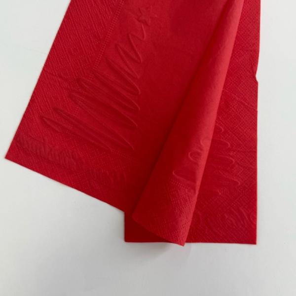 Quality Disposable Red Paper Napkins 33*40cm Gold Silver Foil Paper Napkin For Christmas for sale