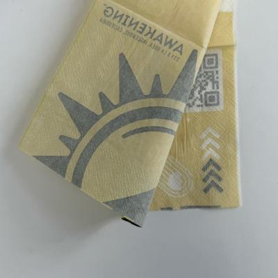 China Embossed Printed Paper Dinner Napkins 40x40cm Dot Patterns For Cafe for sale