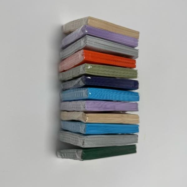 Quality Rainbow Disposable Beverage Napkins 21*21cm Paper Napkins Custom Printing for sale