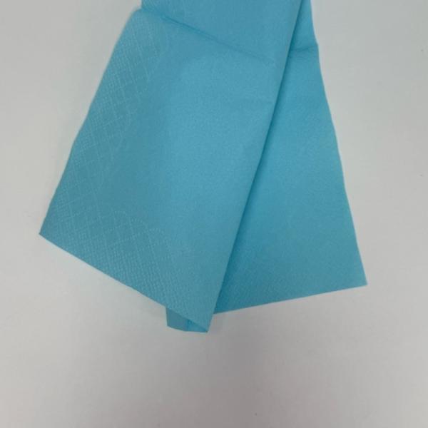 Quality Blue Paper Dinner Napkins 3 Ply Square Personalized Paper Dinner Napkins for sale