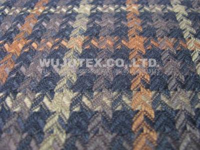 China TR Polyester Viscose Rayon Jacquard Woven Fabric Clothing Material for sale