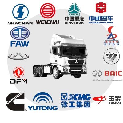 China Ontwerp Weichai Motor Sinotruk HOWO Sitrak Shacman Foton FAW Dongfeng Trailer Tractor Mining Dump Cargo 371 380 420 Truck Spare Parts Te koop