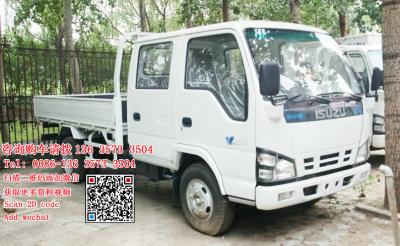 China crew cabin white color Isuzu cargo truck transport truck for sale