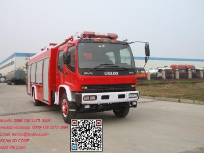 China Isuzu fvr Isuzu 4x2 6m3 fire fighting sprinklers 4x2 6cbm fire fighting truck for sale