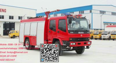 China Isuzu  4x2 6000L remote controlled fire truck for sale