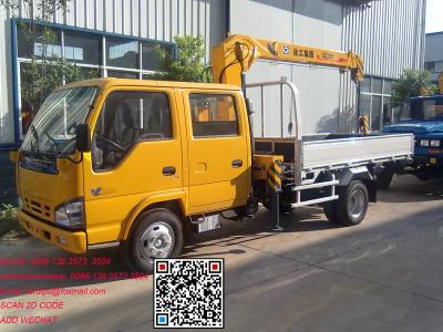China Hot Sale Isuzu 600p Lorry Mounted Crane For Sale for sale