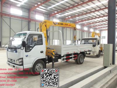 China Isuzu 600P New Articulated Boom Lift Crane Truck Manufacturer for sale