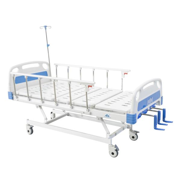 Quality MN-MB003 Medical Equipment Nursing Care Bed 3 Crank Manual Hospital Beds for sale