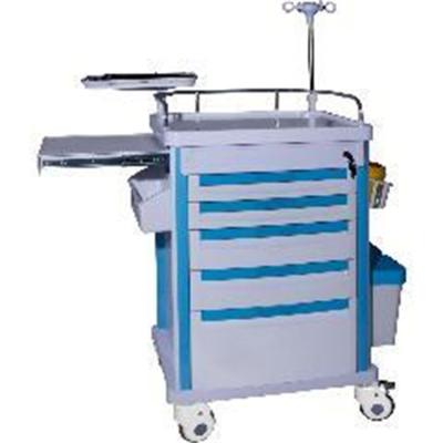 China MN- EC002 Medical Hospital Furniture Abs Emergency Medical Trolley for Hospital Usage Medicine Trolley Cart for sale