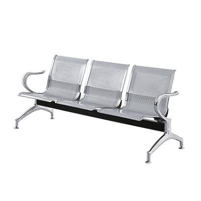 China MN-WC002 Hospital Office 3 Seater Steel Chair Public Furniture Reception Room Waiting Chair for sale