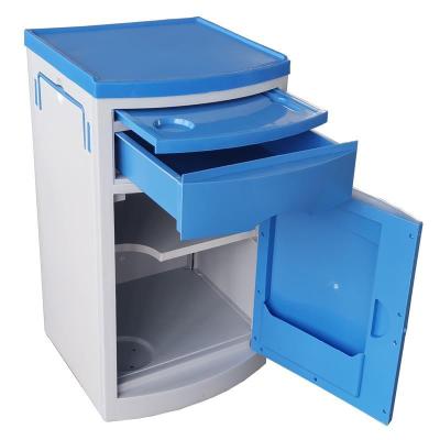 China MN-BL001 Hot Sale Hospital Bed Table ABS Bedside Cabinet Clinic Cabinet With Drawer for Patient for sale