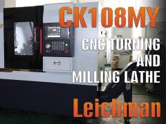 Slant Bed Cnc Lathe Machine With Power Turret CK108MY/CK106MY