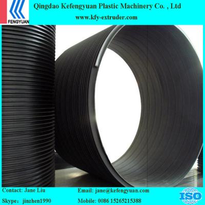 China hdpe plastic water drainage sewage steel reinforced winding pipe extruder making machine for sale