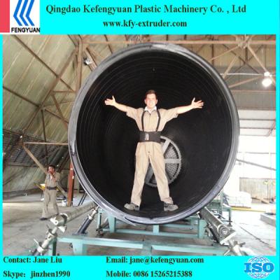 China 2400mm HDPE Spiral type winding corrugated appearance drainage pipe making machine for sale